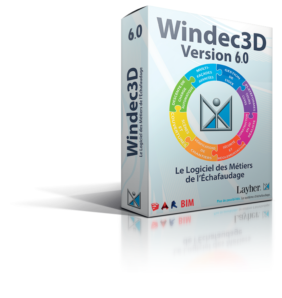 Logiciel Windec 3D 6.0 : Conception d'échafaudages professionnels